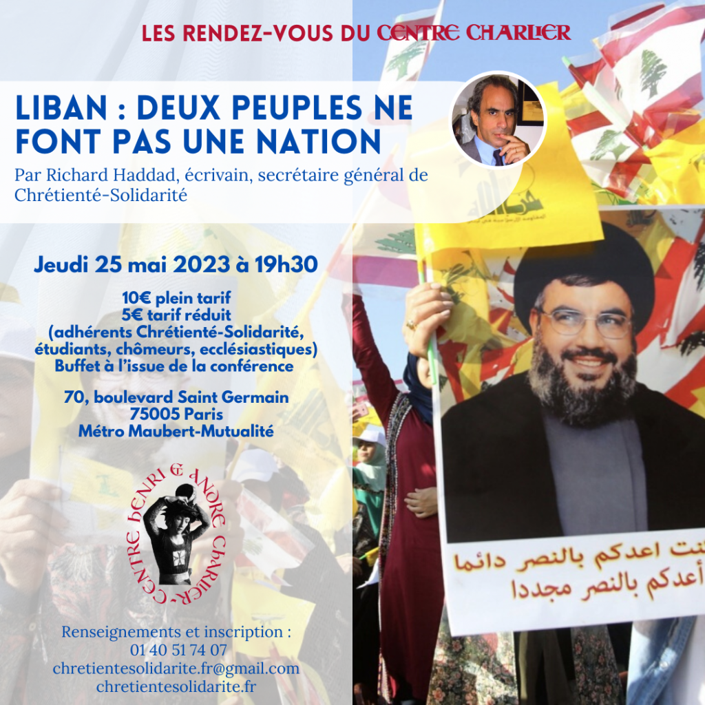 25 mai: conférence de Richard Haddad au Centre Charlier - Le Salon Beige